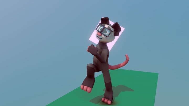 ArtStation - Cartoon Opossum