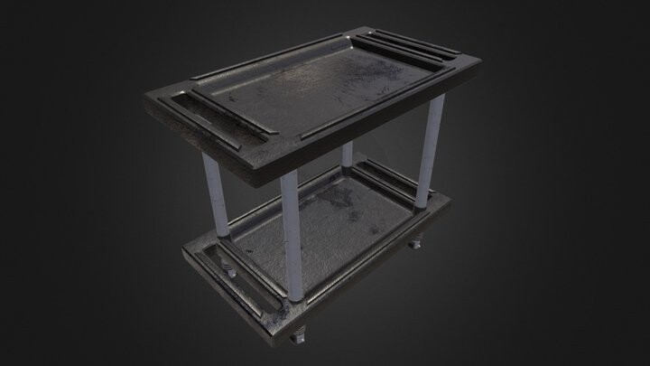 ArtStation - Prop Kitchen Trolley