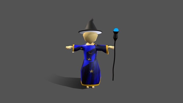 ArtStation - Wizard low poly