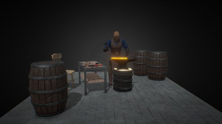 ArtStation - Blacksmith Scene