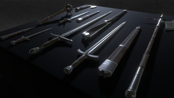 Matthew Behr - Medieval / Fantasy Weapons pack - Game assets