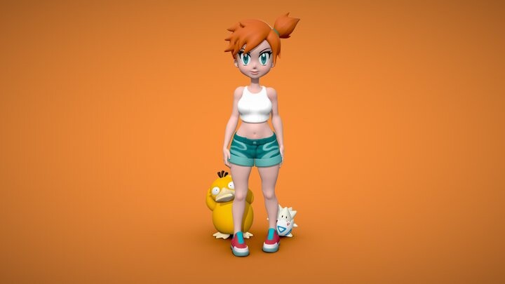 ArtStation - Misty - Psyduck - Togepi