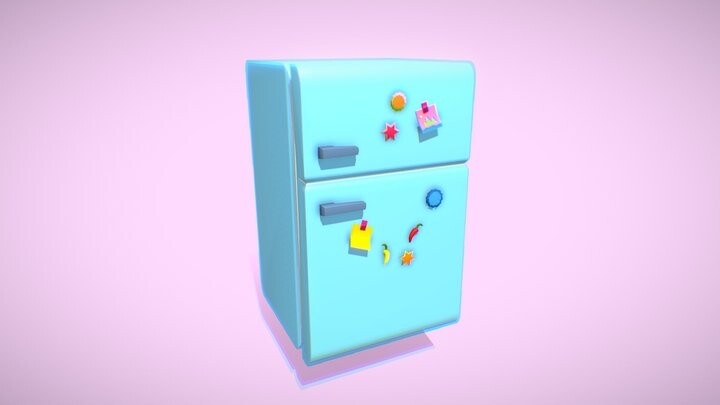 ArtStation - cute refrigerator