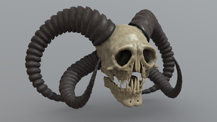 ArtStation - Demon Skull