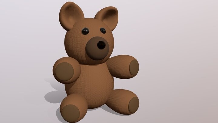 ArtStation - Cute 3D Plush Teddybear from Scratch made in Blender and ...