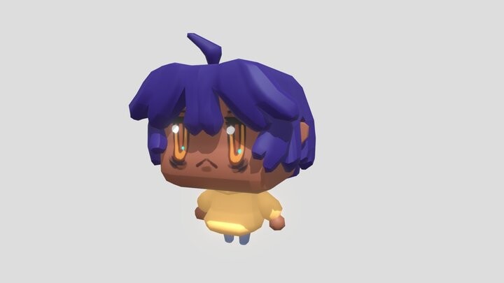 ArtStation - Low-poly World of FF inspired character