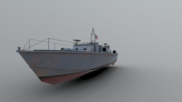 ArtStation - PT-109 torpedo boat