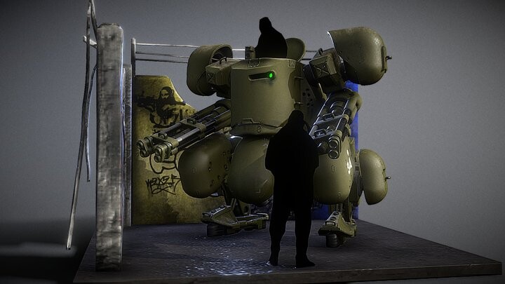 ArtStation - Mech Squad Unit 4 - 3D Model