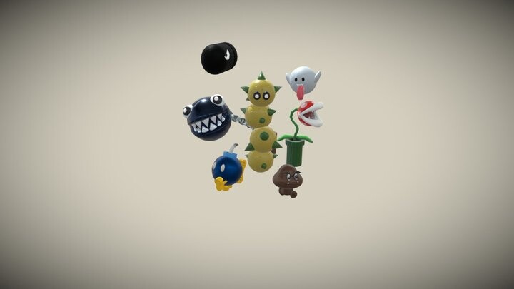 ArtStation - Character: Super Mario Brother Enemies