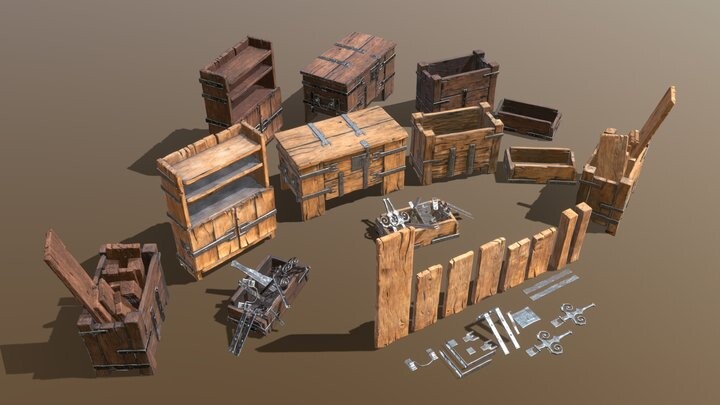 ArtStation - Modular Carpenter set