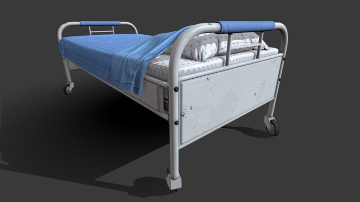 ArtStation - Simple hospital bed