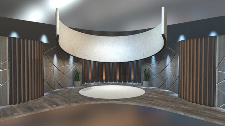 ArtStation - Set de TV para Entrevistas