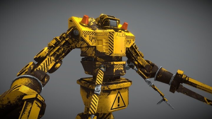 ArtStation - Fully Autonomous Logistics Droid (F.A.L.D)