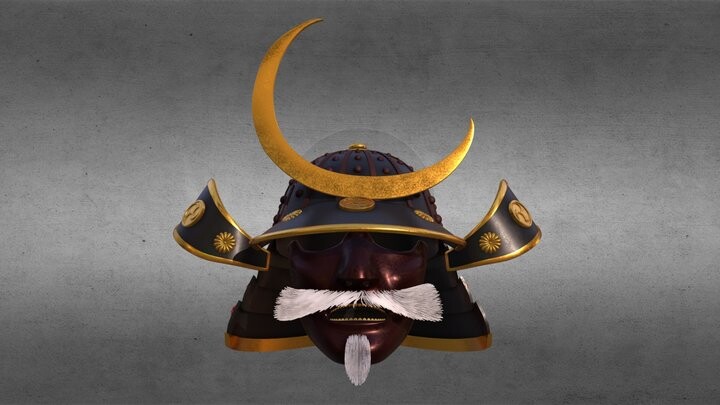 ArtStation - Samurai helmet