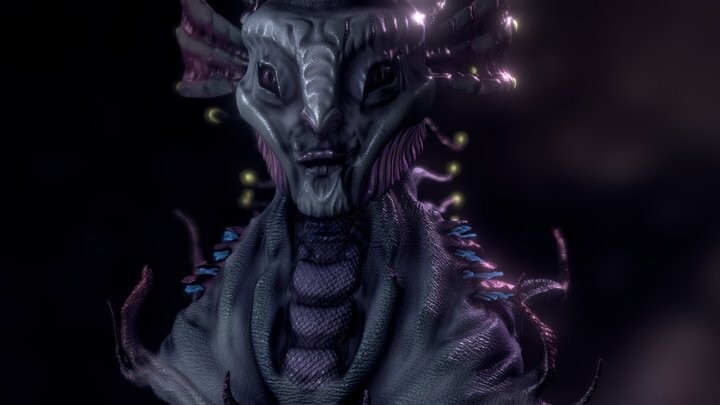 ArtStation - Aquatic Alien , smirk