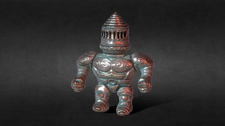 ArtStation - Golem knight, stop-motion-style anim, game-ready