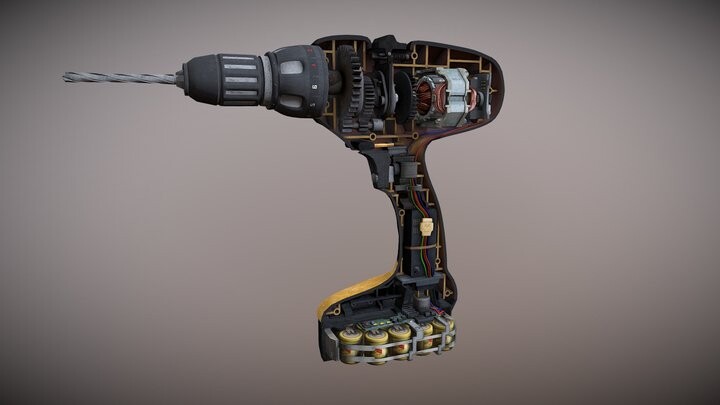 ArtStation - Cordless Drill Interior