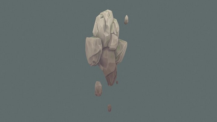 ArtStation - Stylized Rock