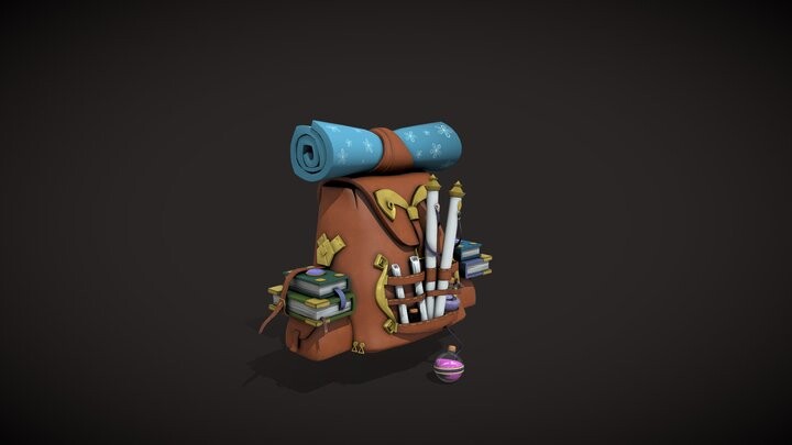 ArtStation - Stylized Adventurer Backpack