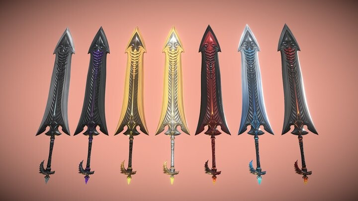 ArtStation - Fantasy Two-Handed Sword #1