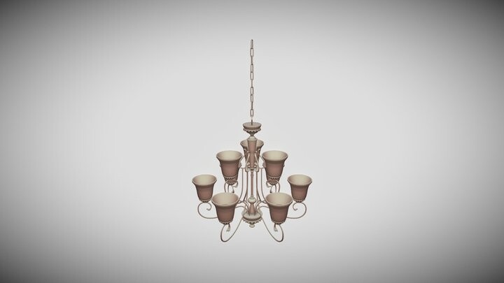 ArtStation - 3D Chandelier Model