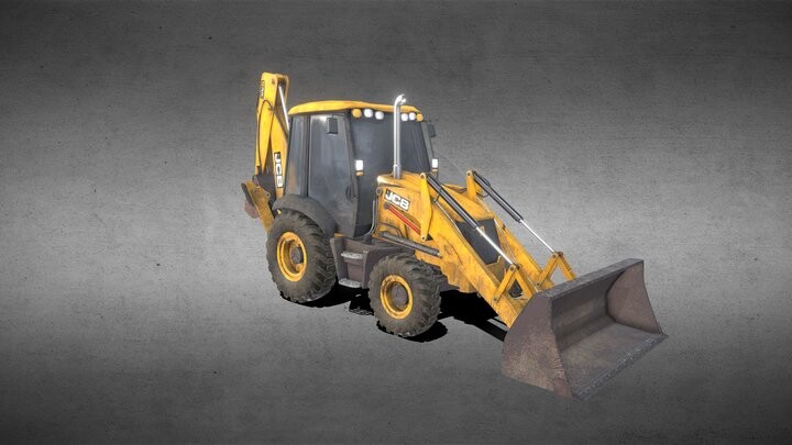 ArtStation - JCB Backhoe Loader 3CX Tractor