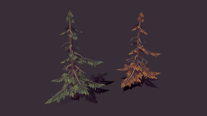 Graham Smith - Stylized Pine Trees