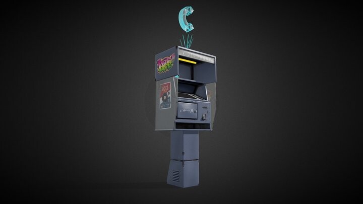 ArtStation - SciFi Phone Booth