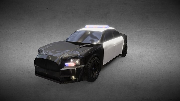 ArtStation - Dodge Charger Police interceptor 2011