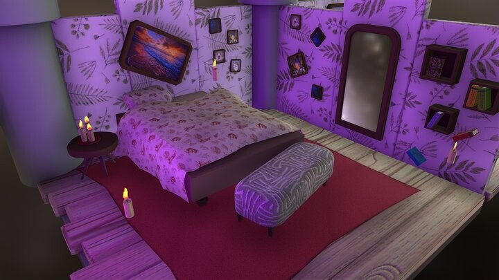 ArtStation - Bedroom with a secret