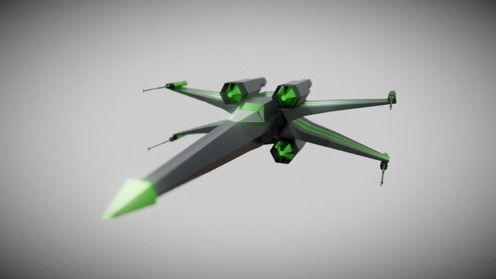 ArtStation - X-Wing (low-poly)