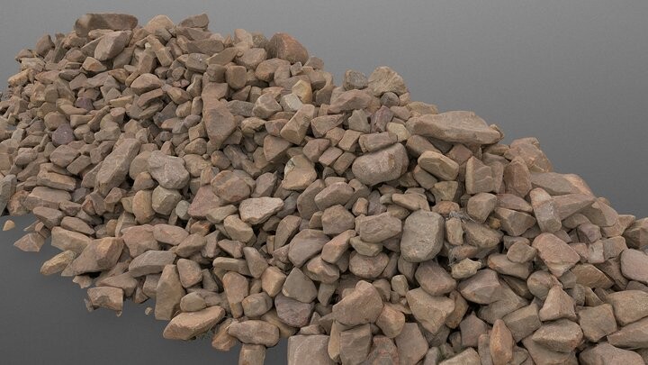ArtStation - Pile of red stones