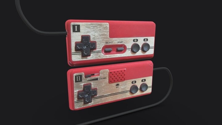 ArtStation - 3D Nintendo Famicom Controller