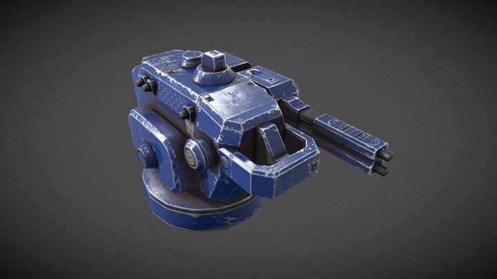 ArtStation - Spaceship large turret
