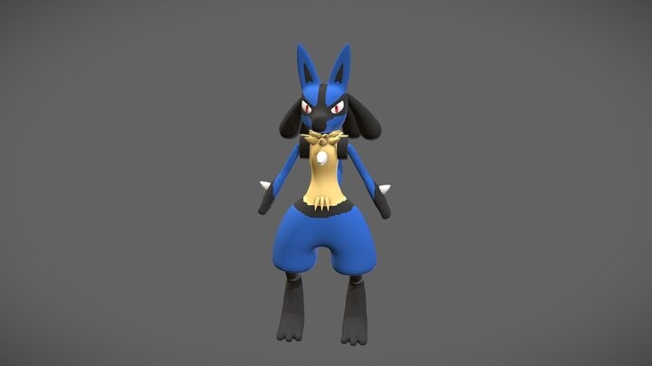 ArtStation - Lucario for sculpt study