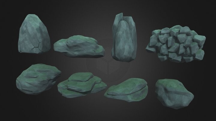 ArtStation - Stylized Rocks Pack