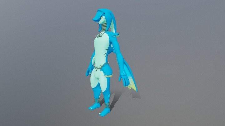 ArtStation - Character: Zora Guard (Legend of Zelda Breath of the Wild)