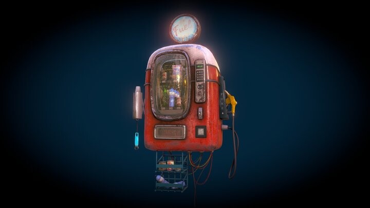 ArtStation - Vending Machine Backpack