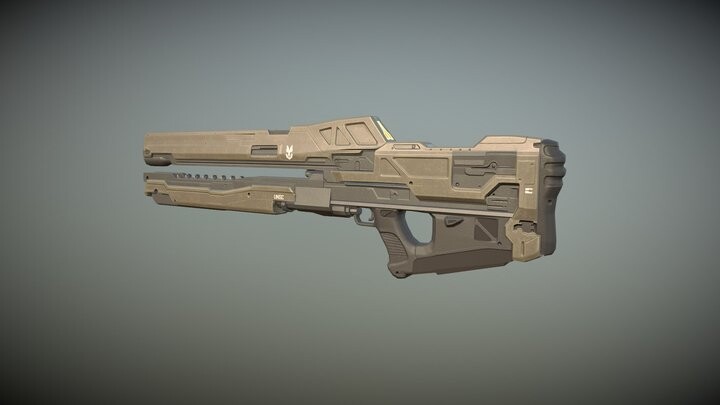 ArtStation - Halo Rail Gun Replica