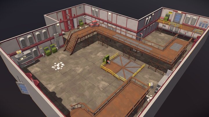 ArtStation - Abandoned Factory Modular Environment