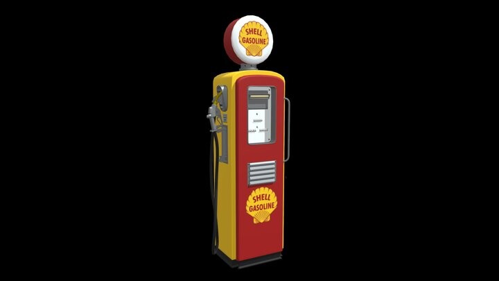 ArtStation - Gas Pump Game Asset