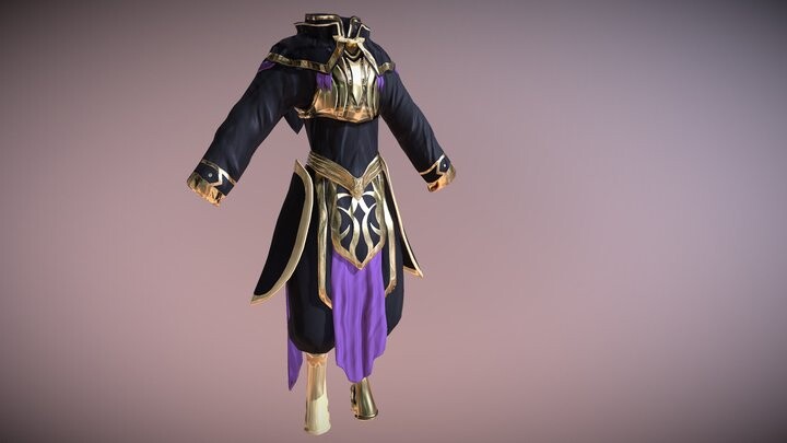 ArtStation - A Mage Armour for sergal! Made for Araclast, By OneSilix