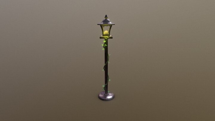 ArtStation - Spooky Lamp Post