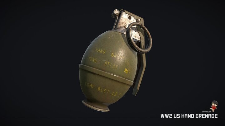 ArtStation - Hand Grenade model