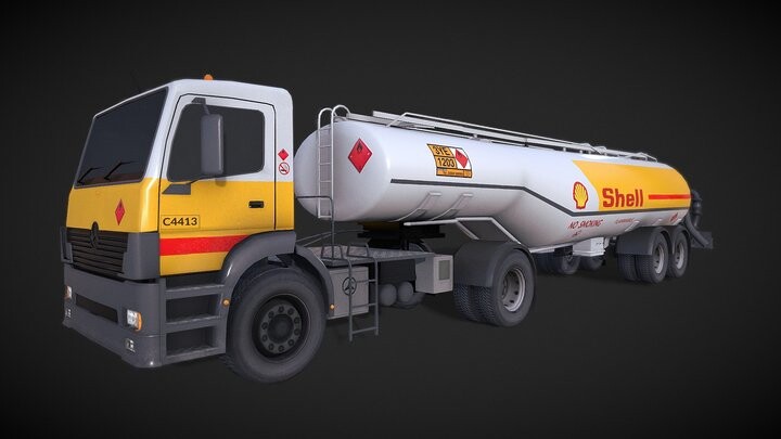 ArtStation - Shell Fuel Truck