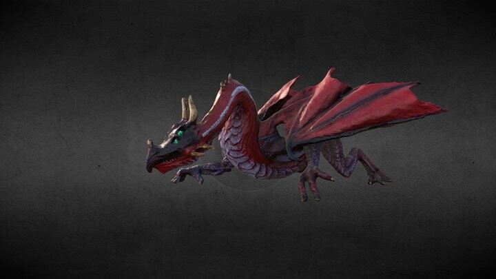 ArtStation - Red dragon