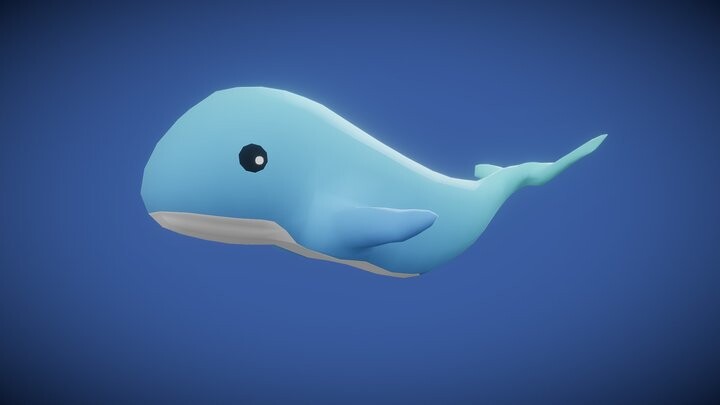 ArtStation - Cartoon Whale
