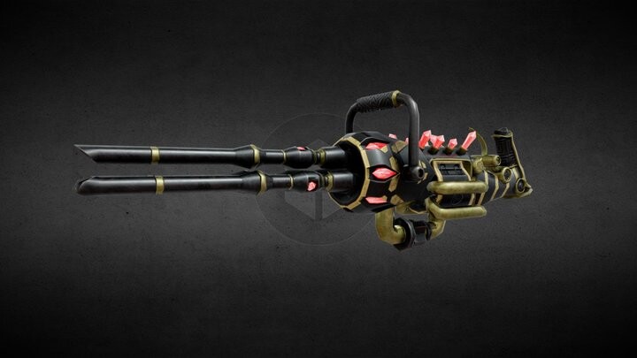 ArtStation - Aetherpunk Lancer Minigun