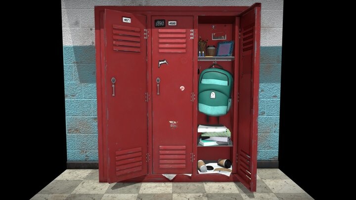 ArtStation - Worn School Lockers