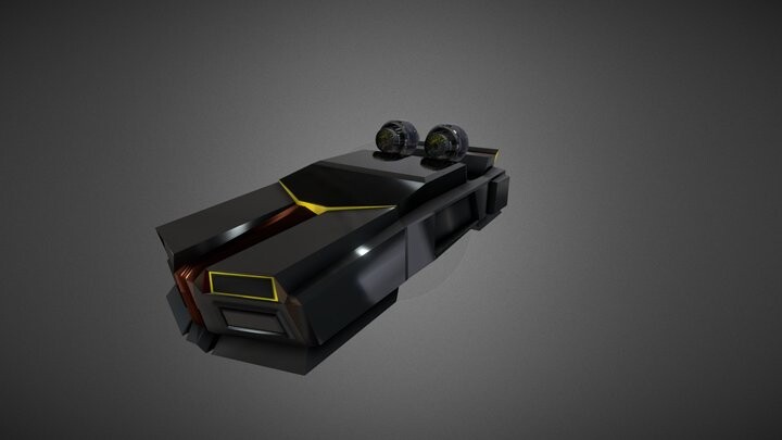 ArtStation - scifi jet car